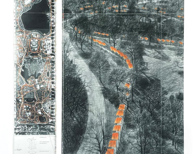 Christo Exhibition Poster - the Gates - Central Park - New York City ...