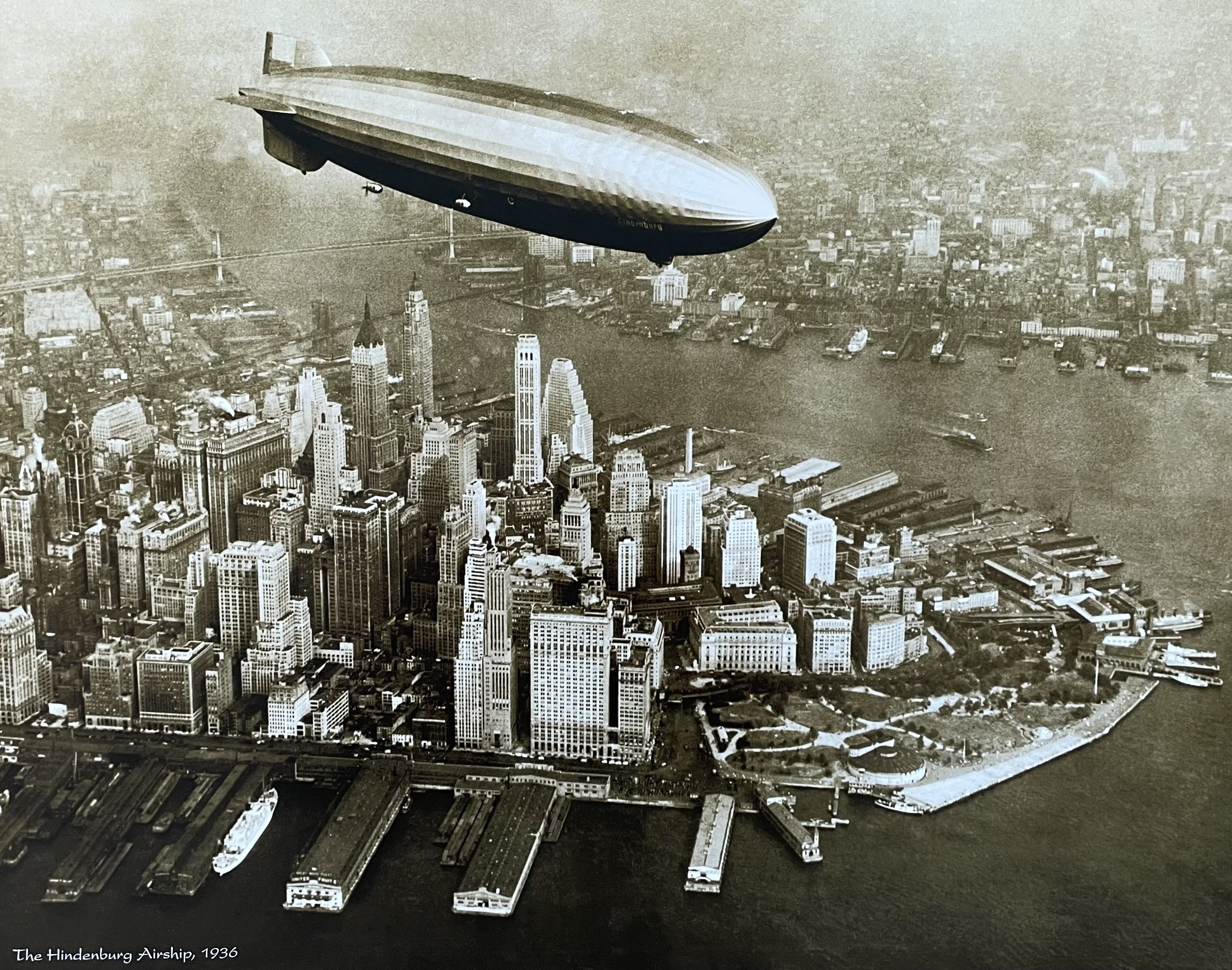 Zeppelin Over NY Exhibition Poster the Hindenburg Airship - Etsy UK