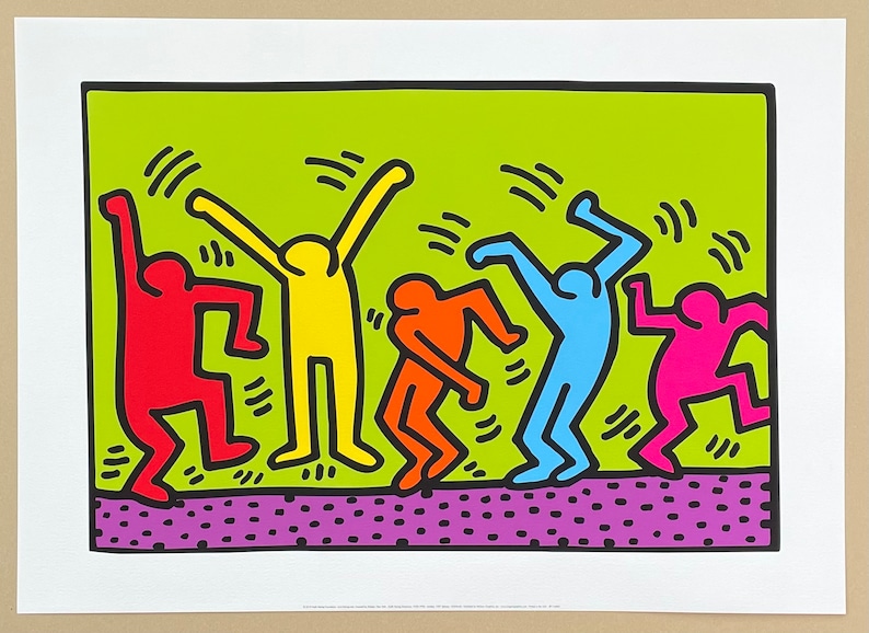 Affiche de l'exposition Keith Haring Danse Dancing - Etsy France