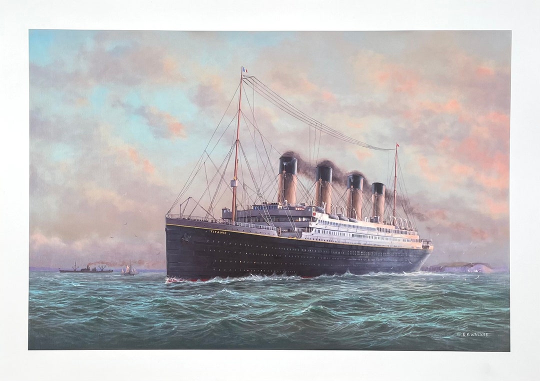 Edward Walker Exhibition Poster - Titanic - Atlantic Crossing - Cruise ...