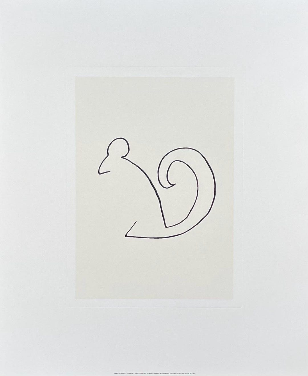 Pablo Picasso Exhibition Poster - L'ecureuil - the Squirrel - Museum ...