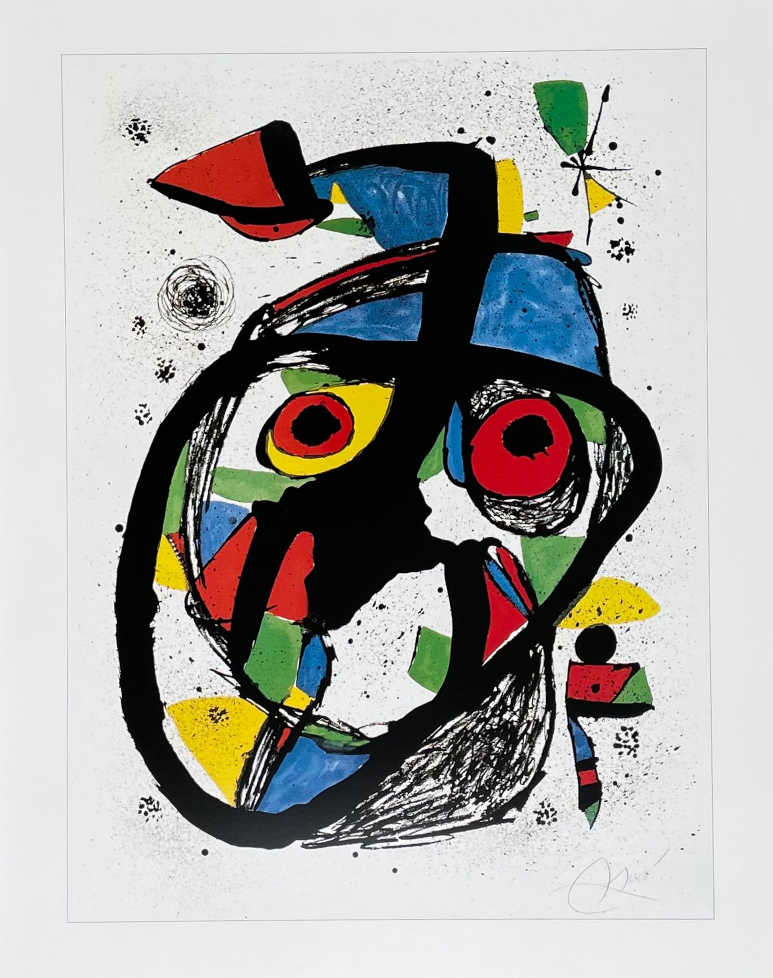 Joan Miro Exhibition Poster Carota Museum Artist Vintage | Etsy