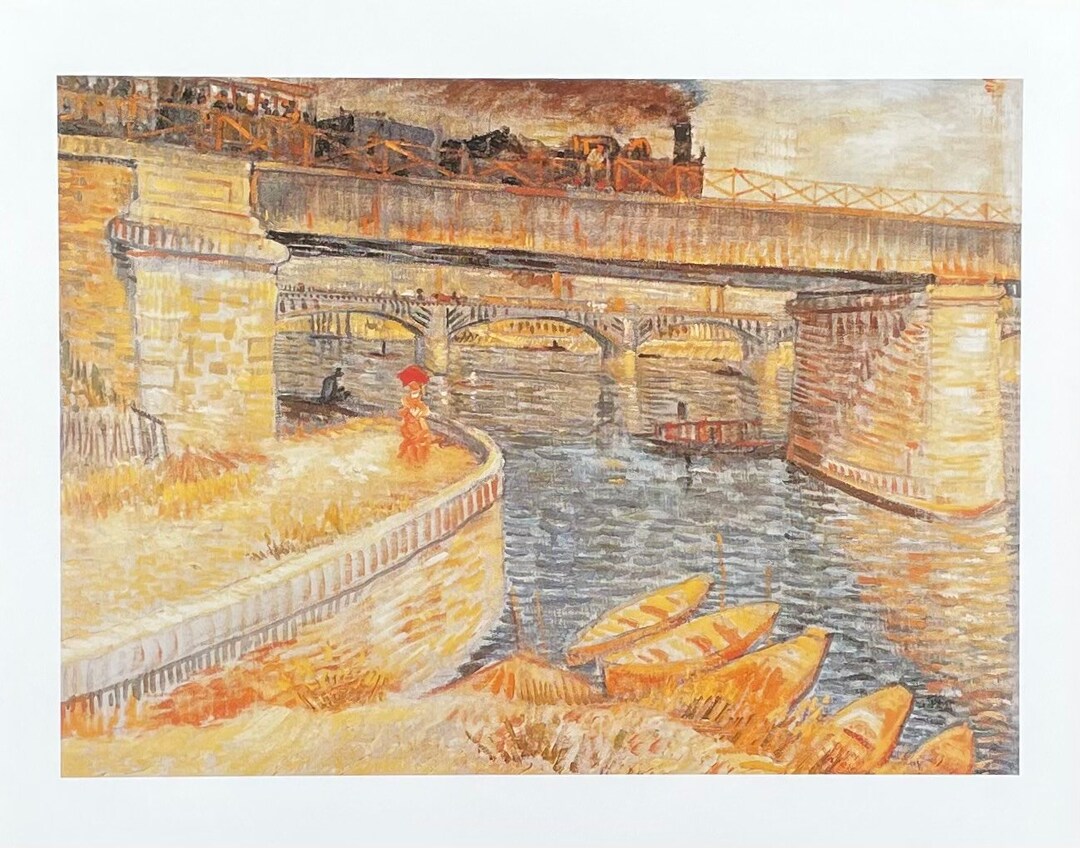 Vincent Van Gogh Exhibition Poster - the Bridge at Asnieres - France ...