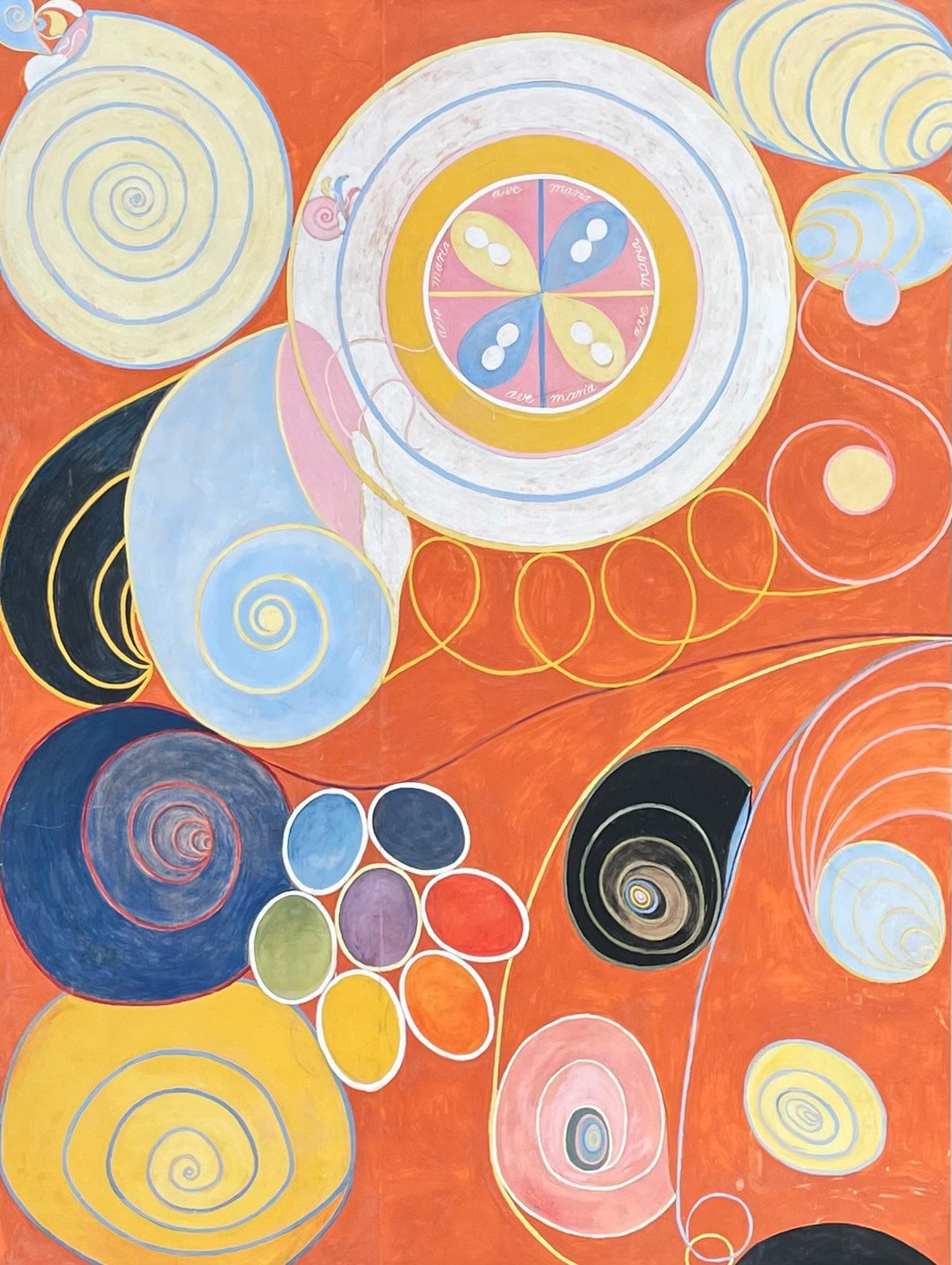 Hilma Af Klint Exhibition Poster - Youth - the Ten Largest - Abstract ...