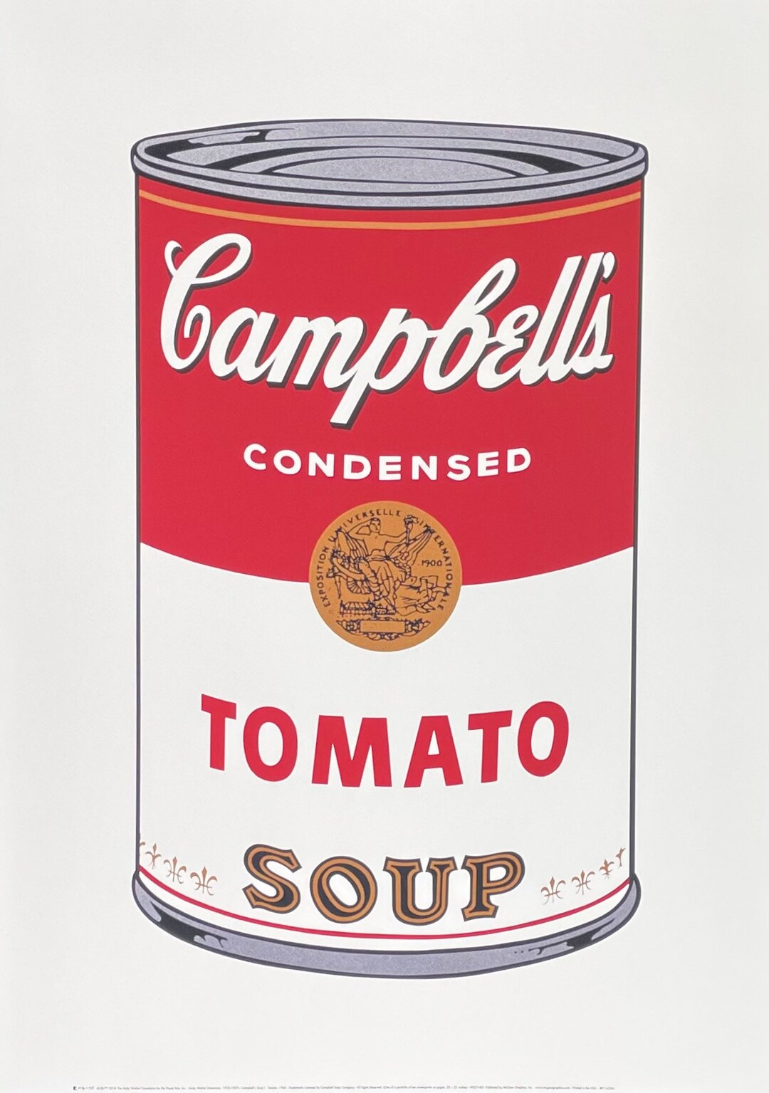 Andy Warhol Exhibition Poster Campbell's Tomato Soup Pop-art Condensed ...