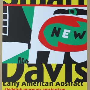 Stuart Davis Exhibition Poster Early American Abstract - Etsy