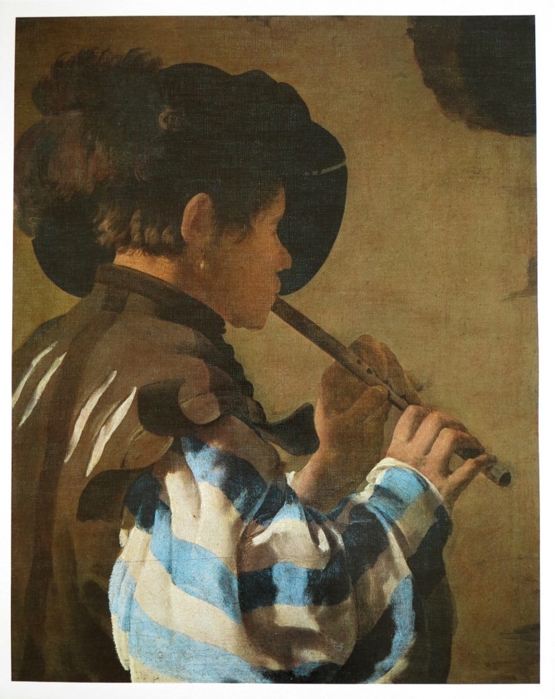 Hendrick Terbrugghen Exhibition Poster Flute Player Dutch Classic ...