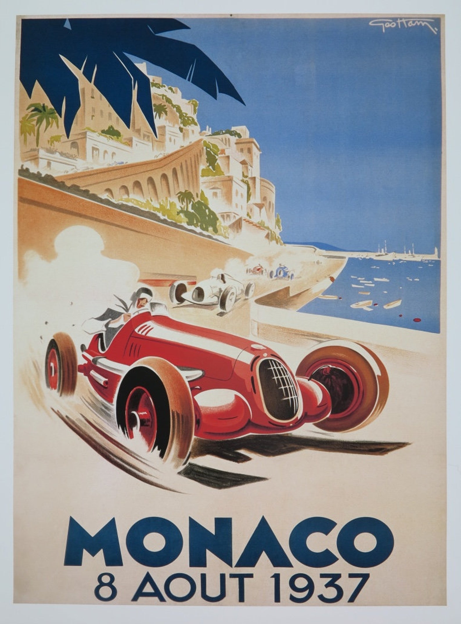 Geo Ham Exhibition Poster Formula 1 Monaco Grand Prix | Etsy