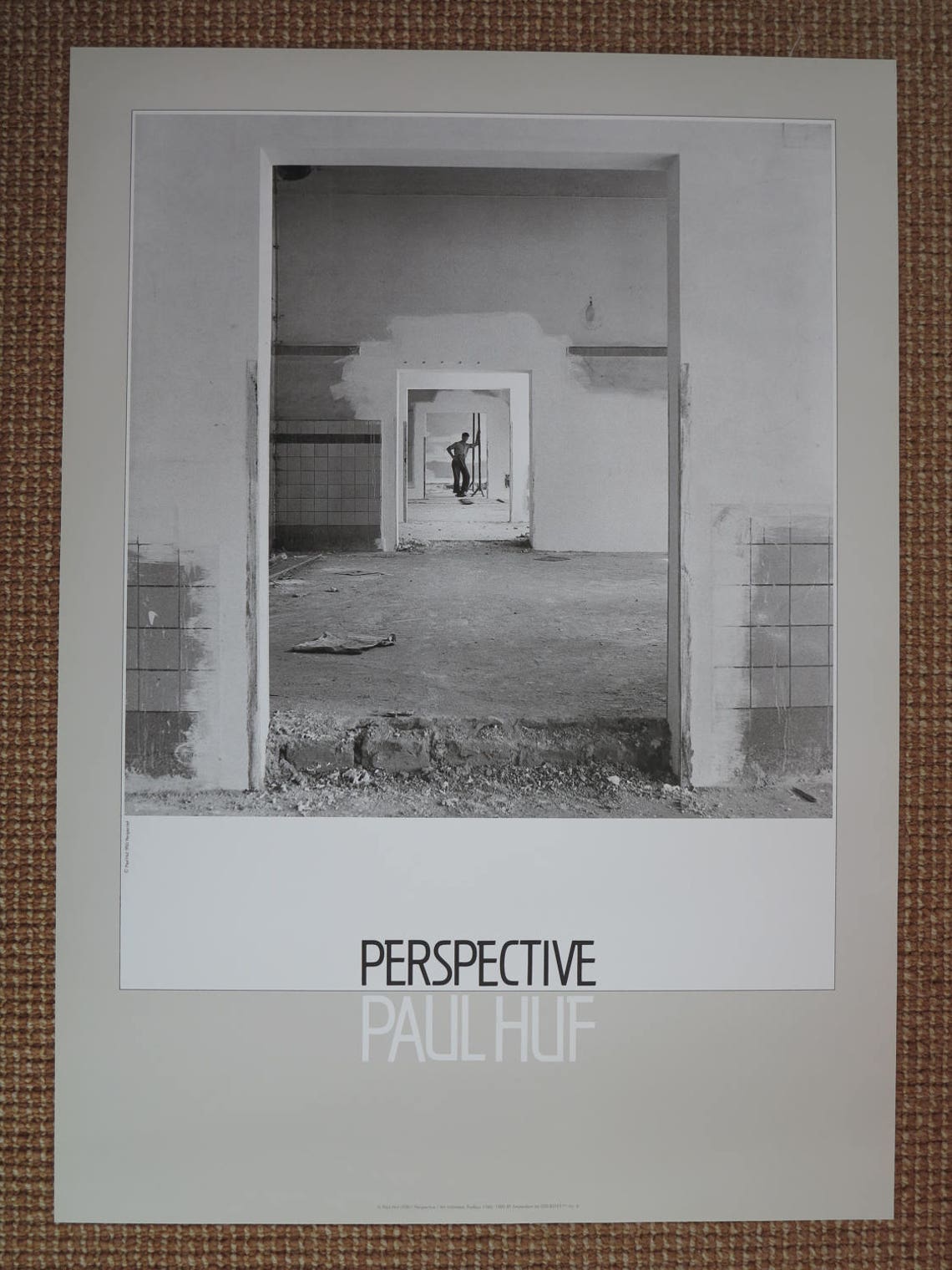 Paul Huf tentoonstelling poster Perspectief vintage | Etsy