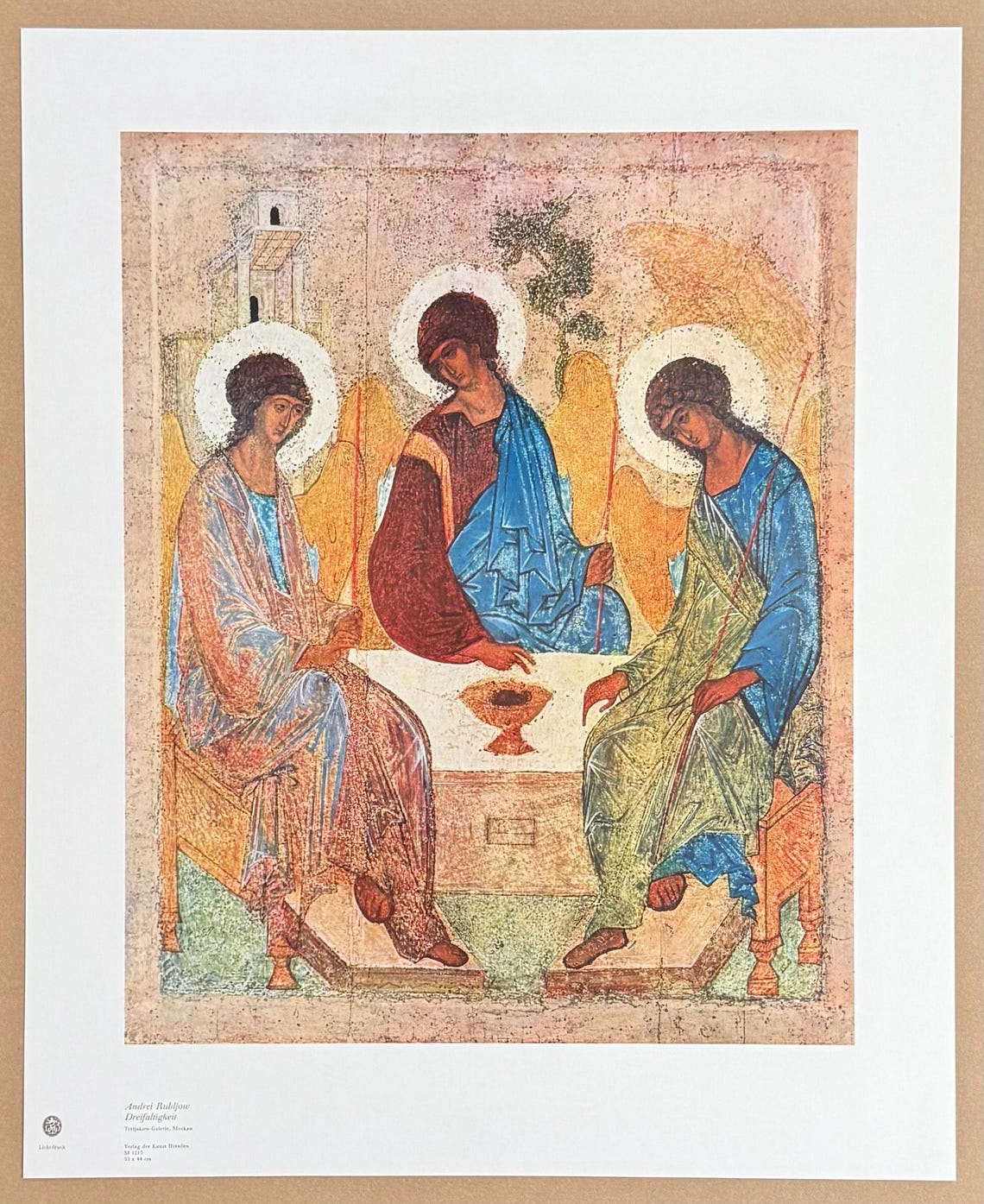 Andrei Rublev Exhibition Poster - Icon of the Trinity - Museum Artist ...