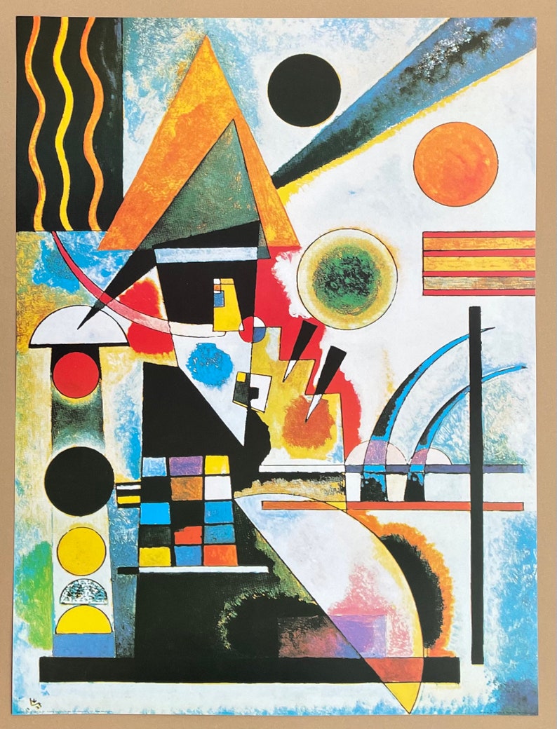 Wassily Kandinsky Exhibition Poster Balancement 1924 - Etsy