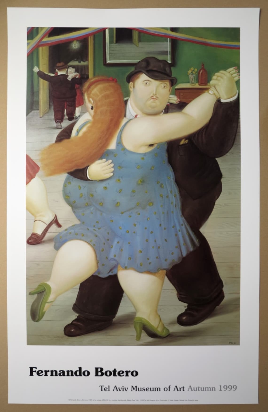 Fernando Botero Exhibition Poster Dancers Tel Aviv Museum - Etsy