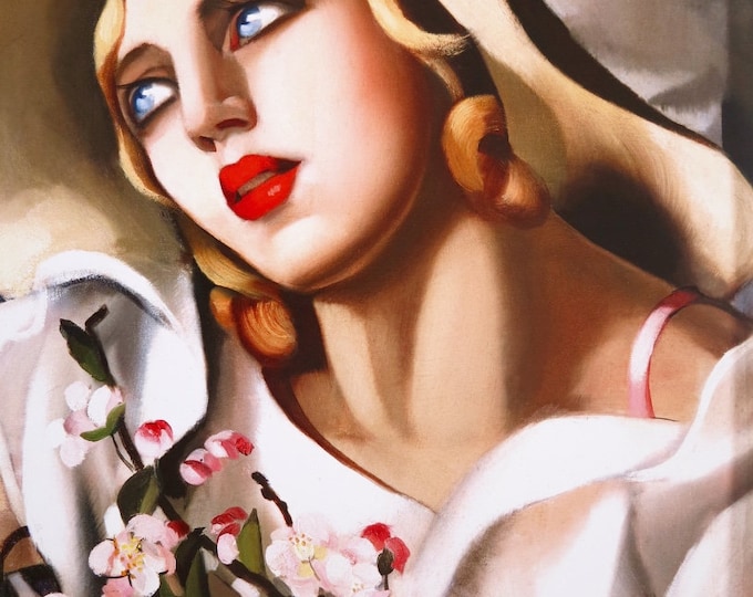 Tamara De Lempicka Exhibition Poster Portrait of a Young Girl Art Deco ...