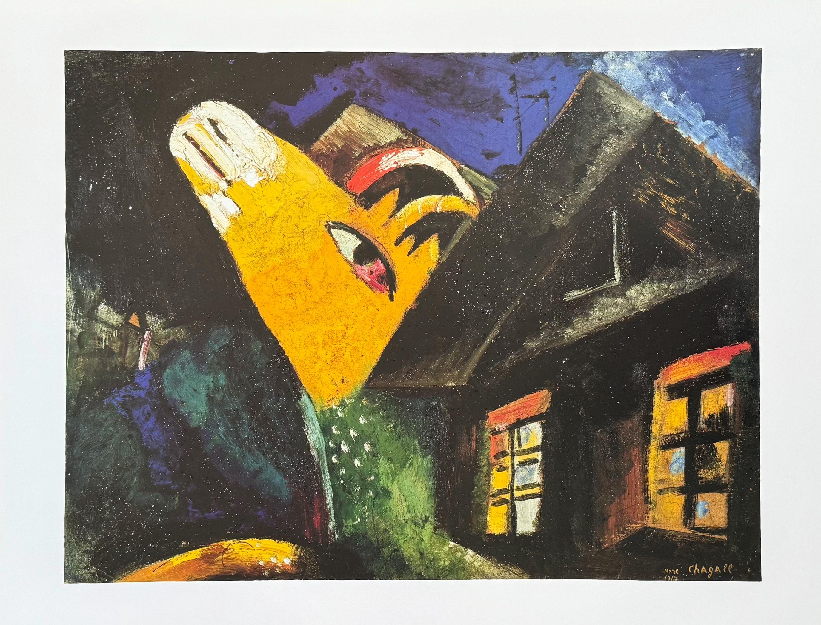 Marc Chagall Exhibition Poster - the Stable, 1917 - Country Life ...