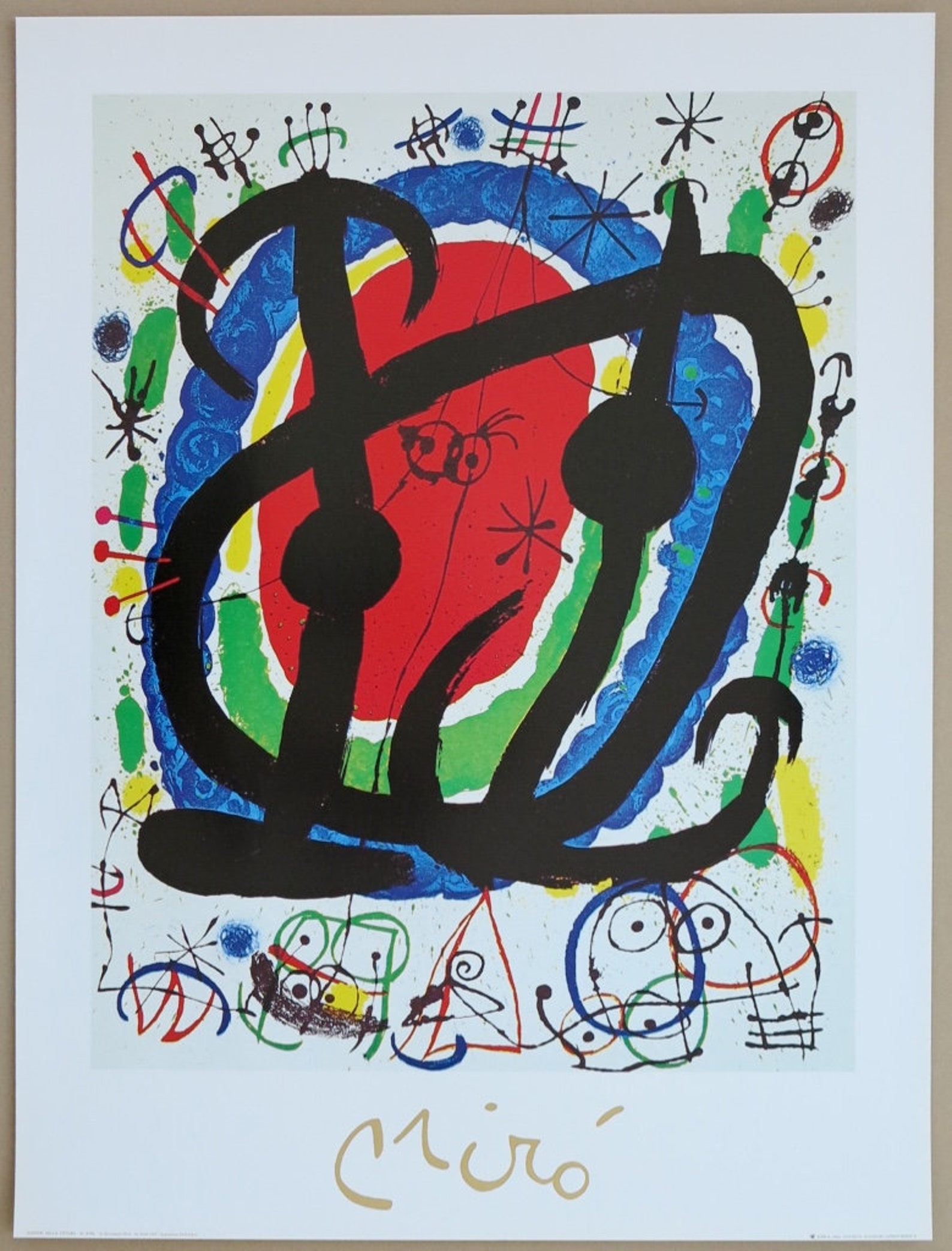 Joan Miro Exhibition Poster Exposition XXII Salon Museum - Etsy