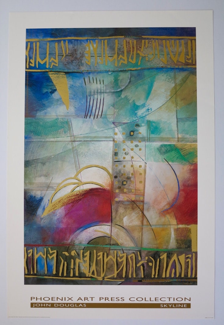 John Douglas Exhibition Poster Skyline Phoenix Art Press - Etsy