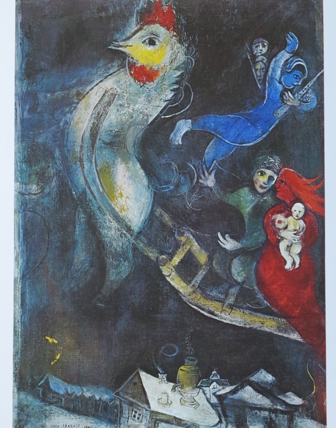 Marc Chagall Exhibition Poster the Flying Horse Museum - Etsy