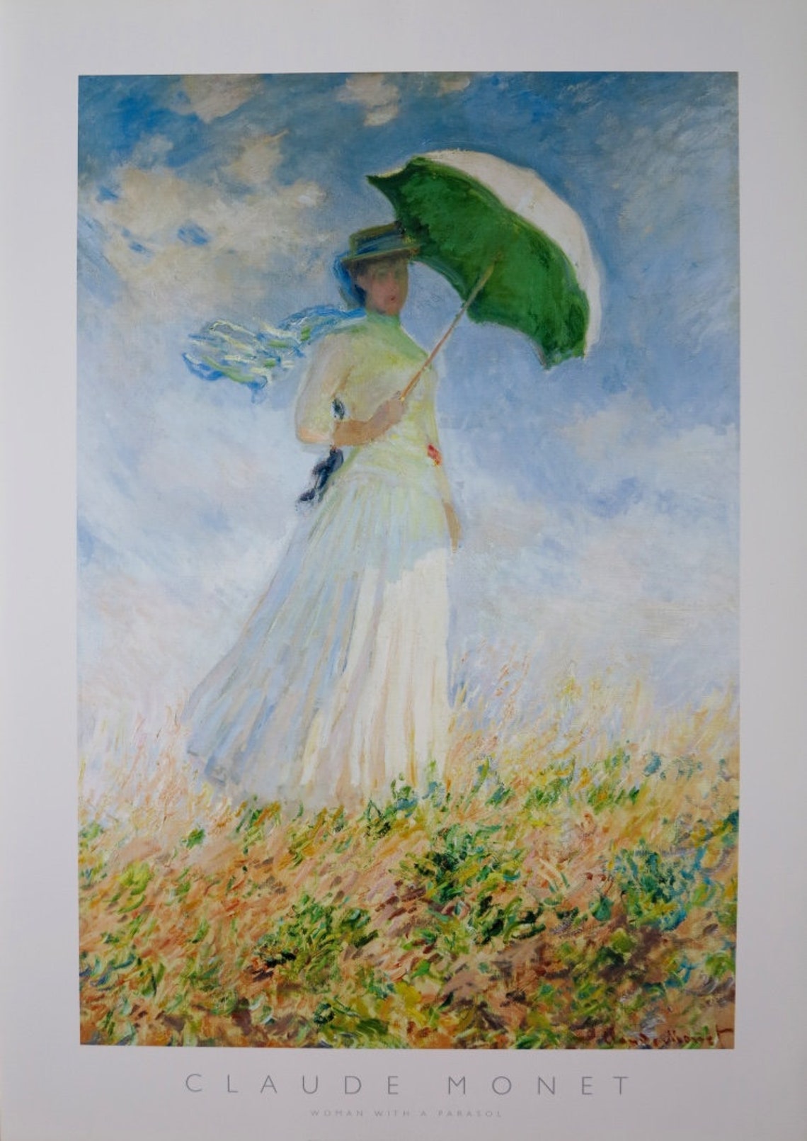 Claude Monet Exhibition Poster Woman With a Parasol - Etsy
