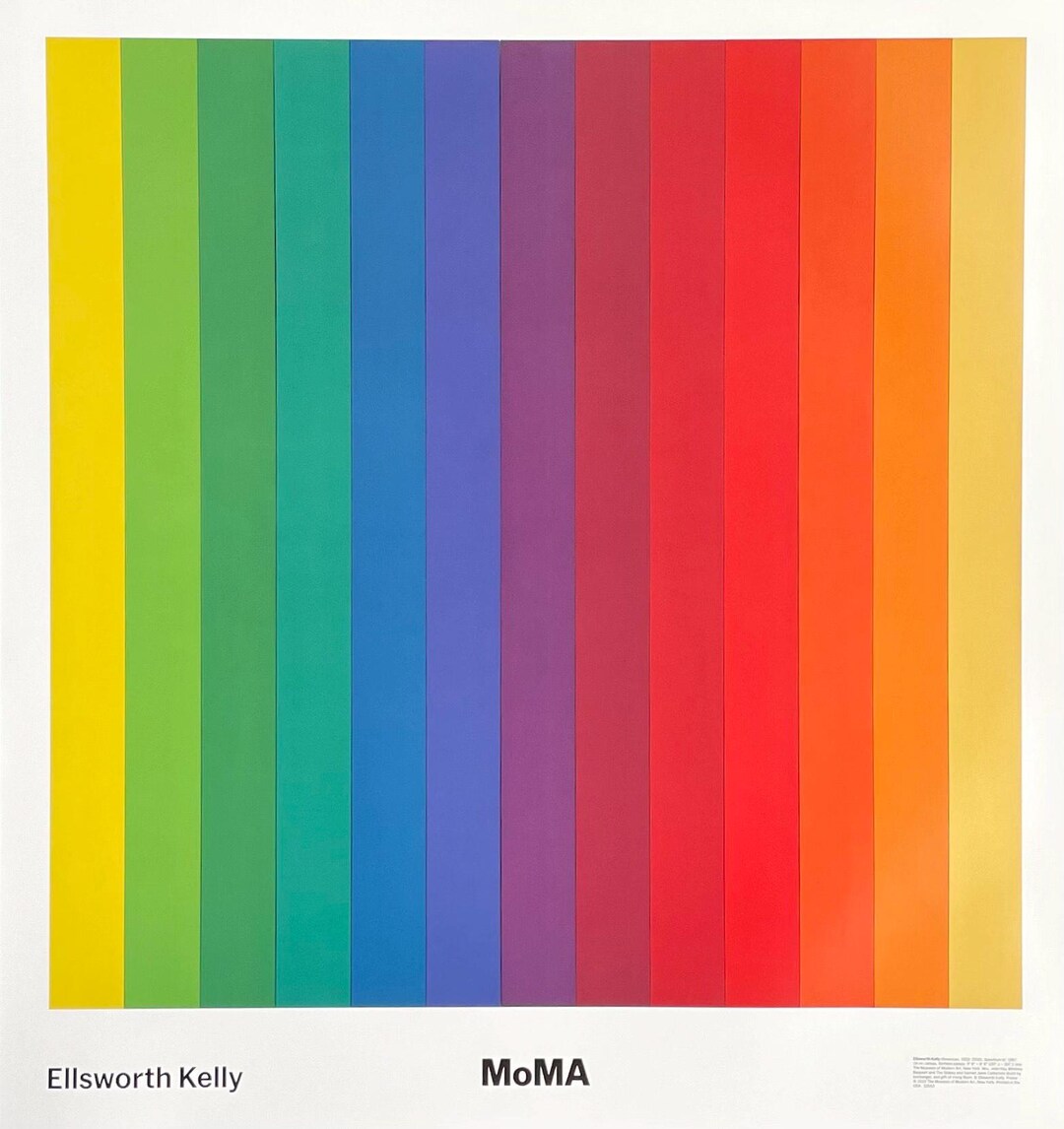 Ellsworth Kelly Exhibition Poster Spectrum IV Moma New York Offset ...