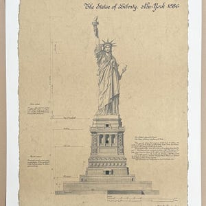 Statue of Liberty Exhibition Poster -new York - Architecture - Landmark ...