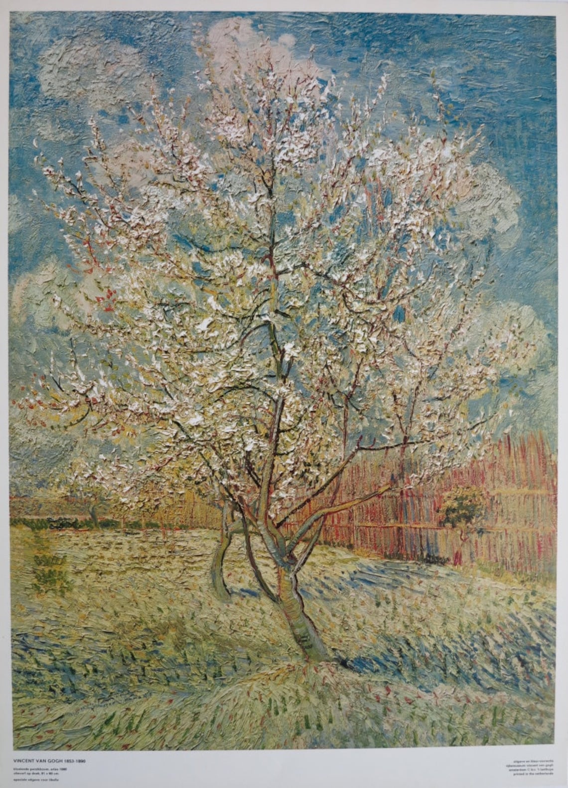 Vincent Van Gogh Poster the Pink Peach Tree 1888 Arles - Etsy