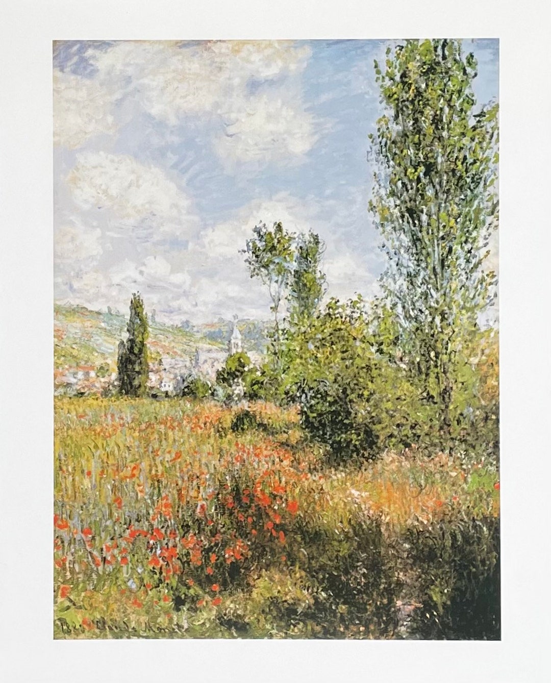 Claude Monet Exhibition Poster - Landscape in Ile Saint-martin ...