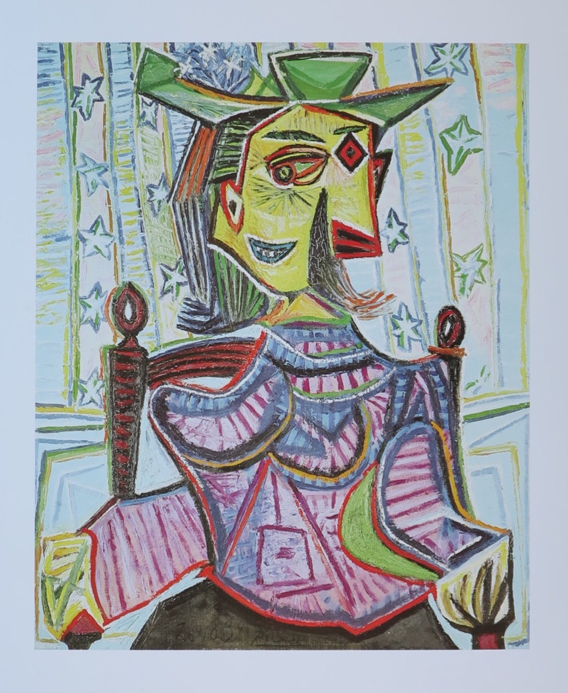 Pablo Picasso Exhibition Poster Seated Portrait of Dora Maar - Etsy