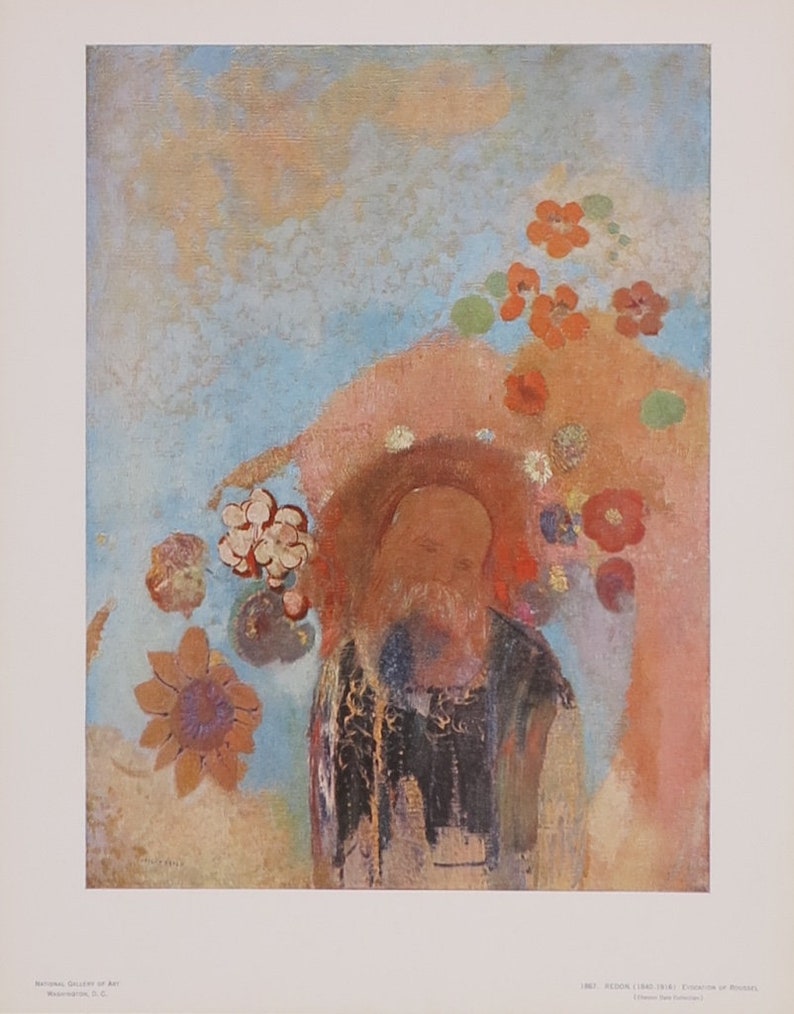 Odilon Redon Exhibition Poster - Evocation of Roussel - National ...