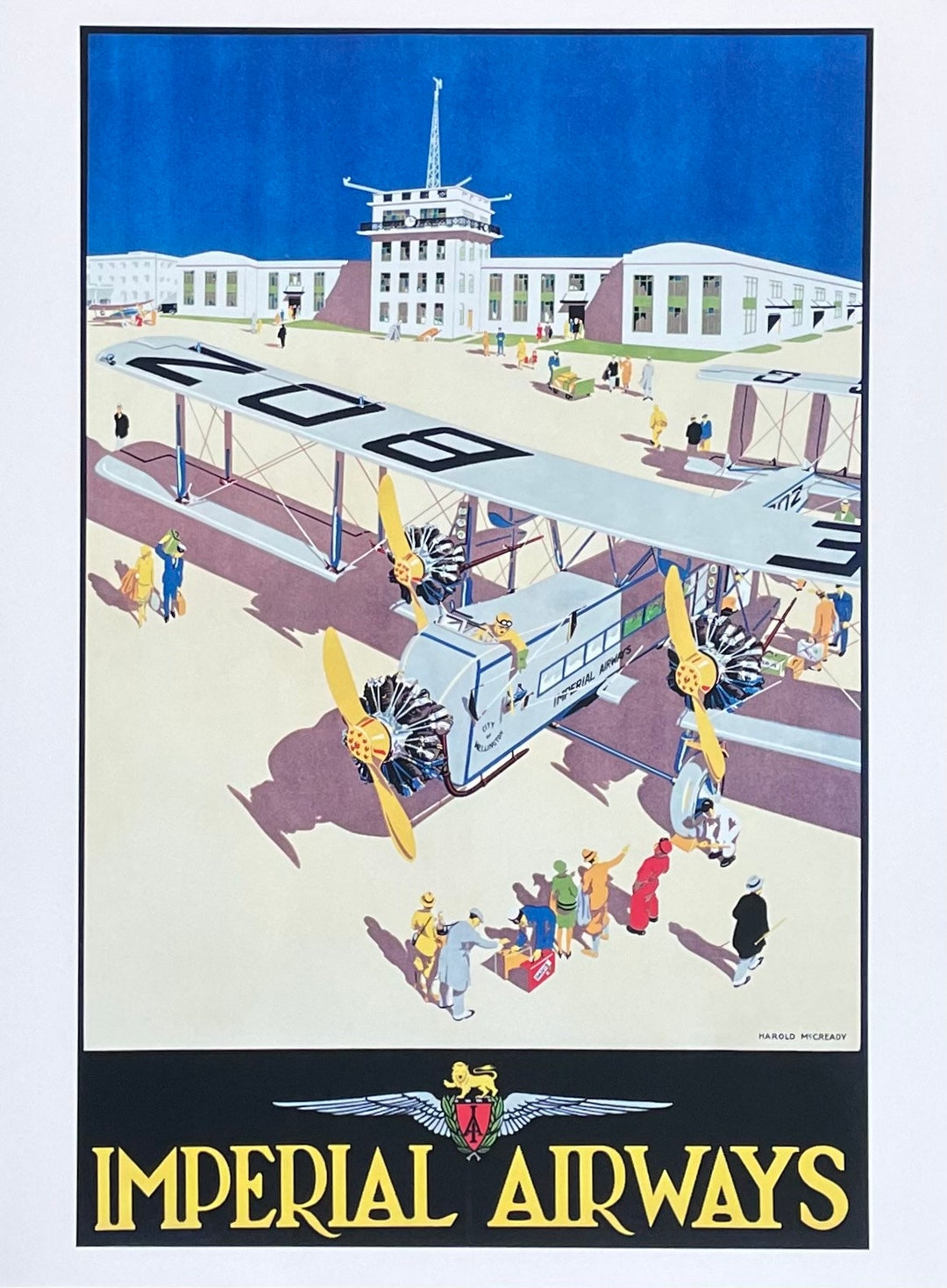 Imperial Airways Exhibition Poster - History - Travel - Sun - Holidays ...