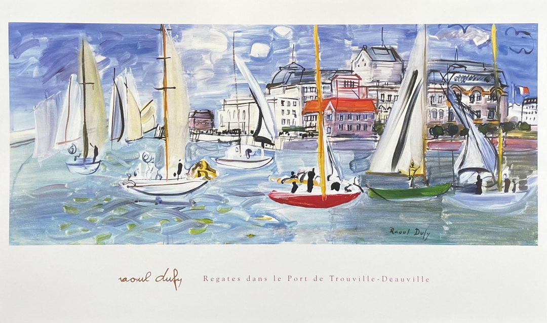 Raoul Dufy Exhibition Poster Regates Dans Le Port De - Etsy