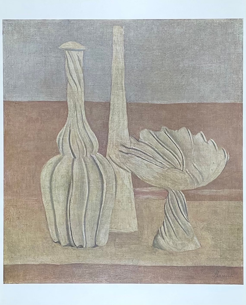 Giorgio Morandi Exhibition Poster Still Life Bottle Vase - Etsy UK