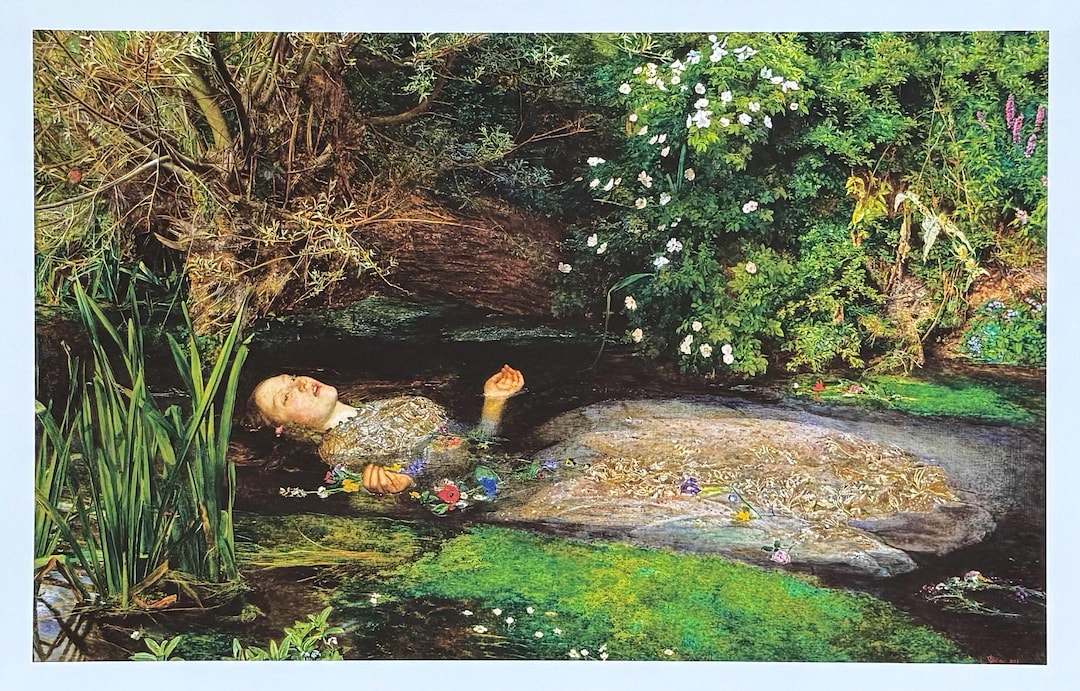 John Everett Millais Exhibition Poster - Ophelia - Art Print - Etsy