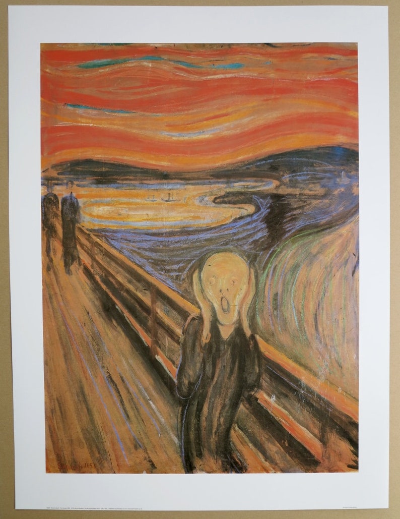 Edvard Munch Exhibition Poster the Scream Museum Print - Etsy UK