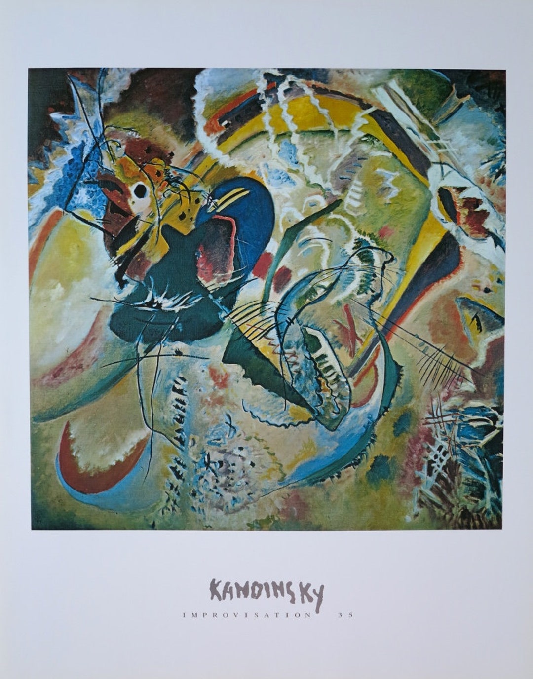 Kandinsky Exhibition Poster - Improvisation 35 - Museum Artist - Art ...