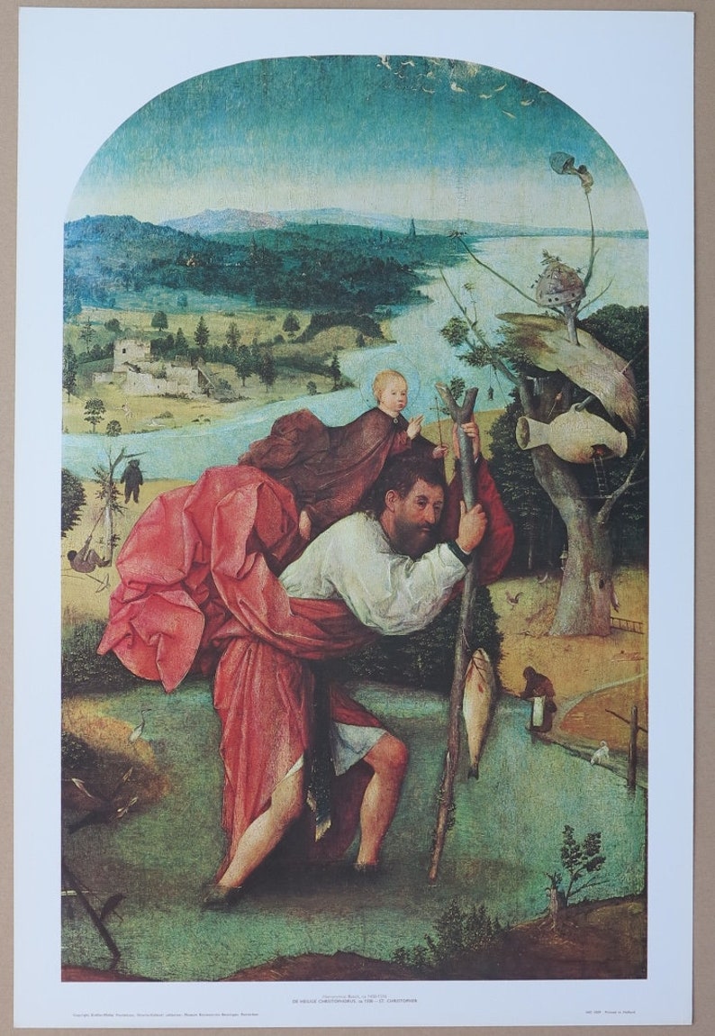 Hiëronymus Bosch Museum Print St Christopher Bible - Etsy