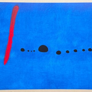 Joan Miro Exhibition Poster Blue II Museum Artist Art Print Surrealism ...