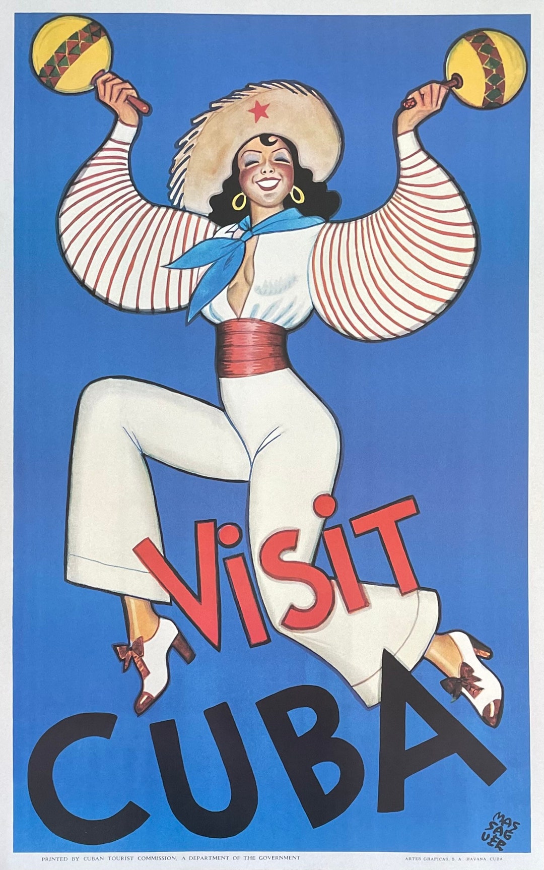 Visit Cuba Exhibition Poster - Music - Tourism - High Quality ...