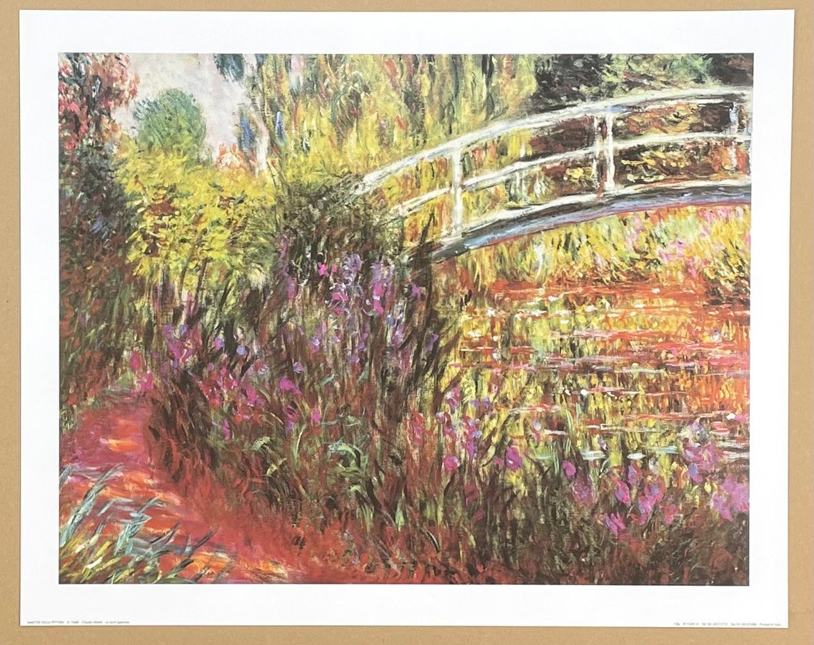 Claude Monet Exhibition Poster - the Japanese Bridge - Giverny ...
