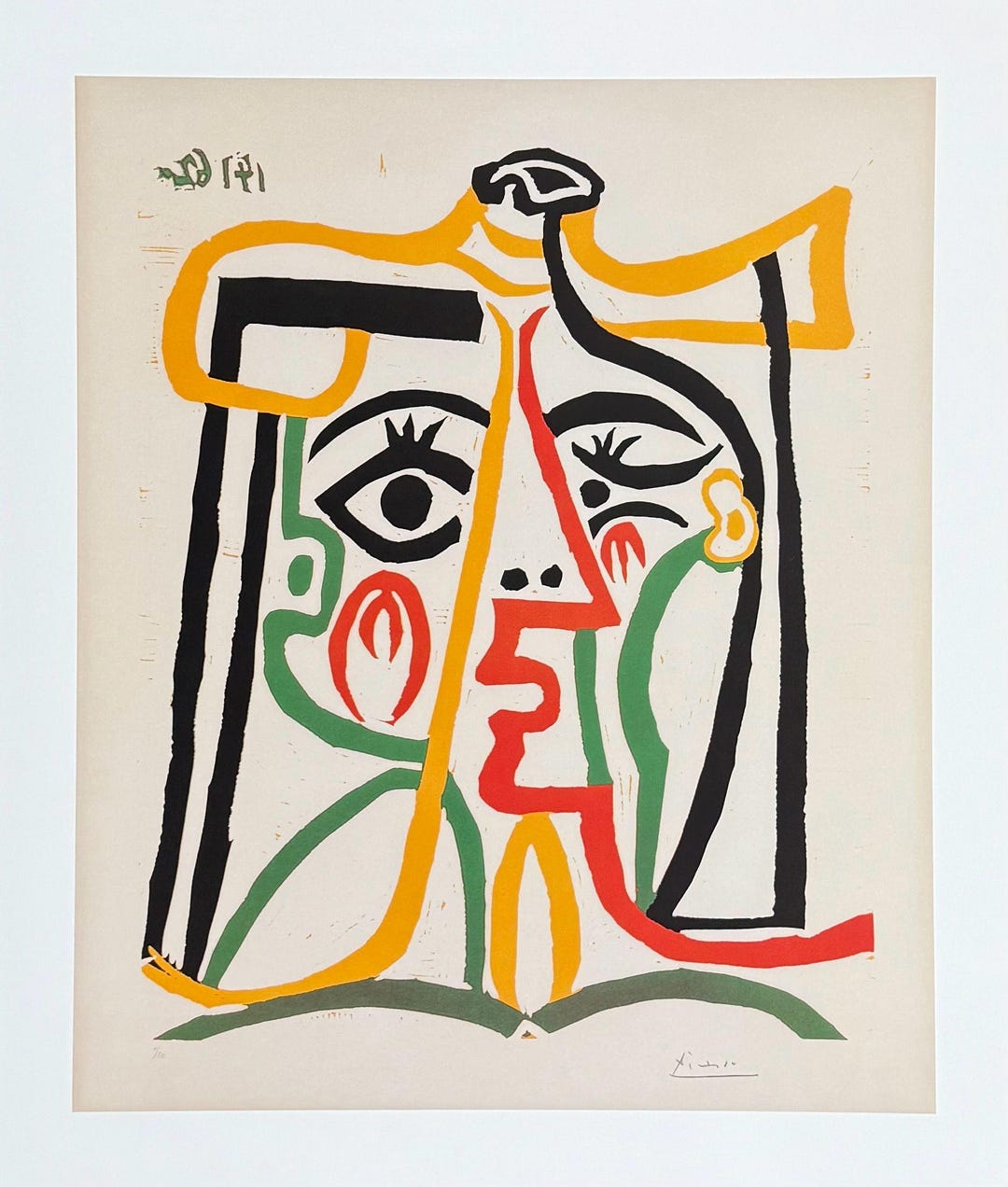 Pablo Picasso Exhibition Poster - Head of a Woman, 1962 - Female ...
