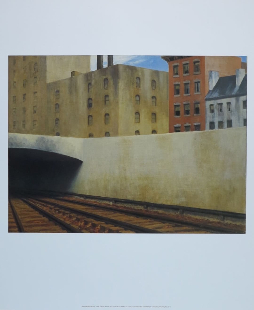 Edward Hopper Exhibition Poster Approaching a City Museum Artist Art ...