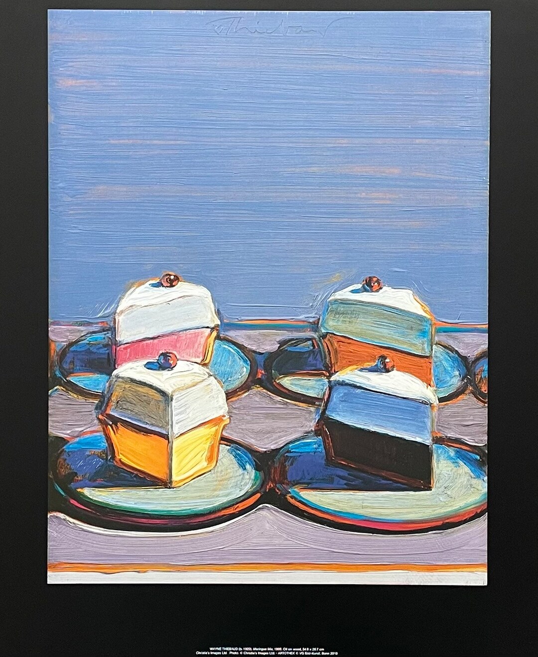 Wayne Thiebaud Exhibition Poster Meringue Mix Cakes Pop Art Museum ...