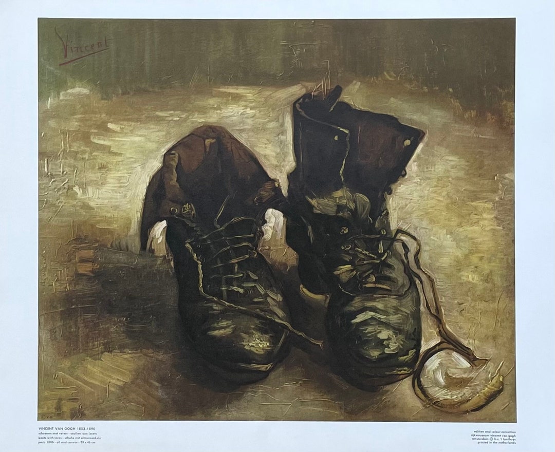 Vincent Van Gogh Exhibition Poster - Boots With Laces - Museum Artist ...