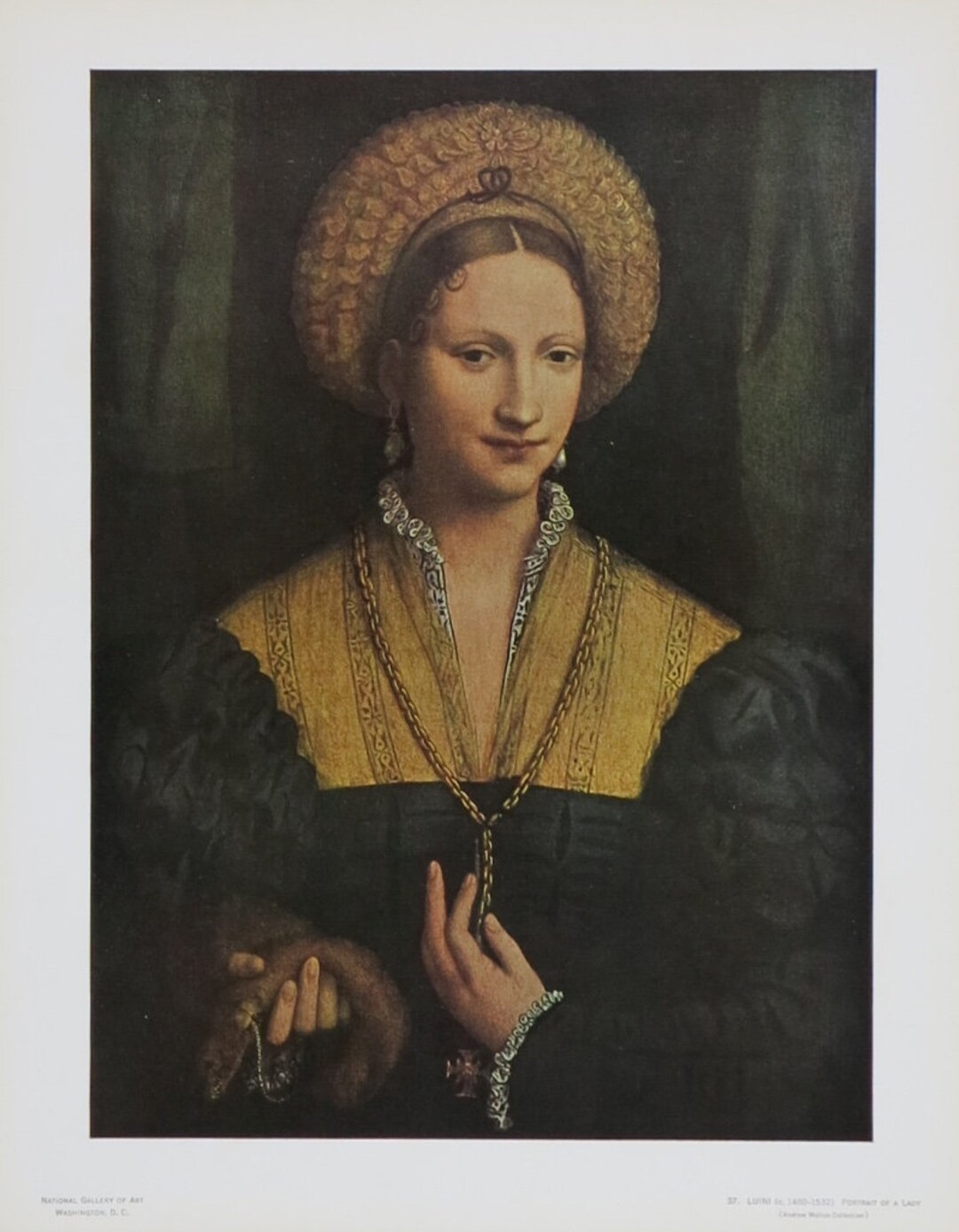 Bernardino Luini Exhibition Poster - Portrait of a Lady - National ...