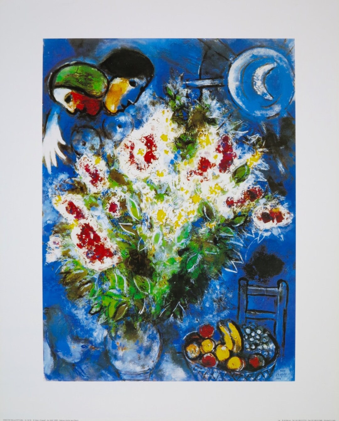 Marc Chagall Exhibition Poster Nature Morte Aux Fleurs Museum Artist ...