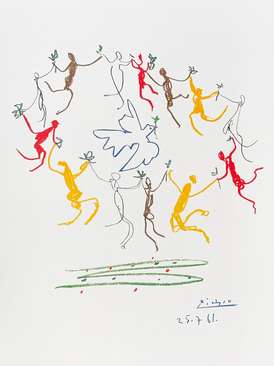 Pablo Picasso Exhibition Poster - La Ronde De La Jeunesse - the Youth ...