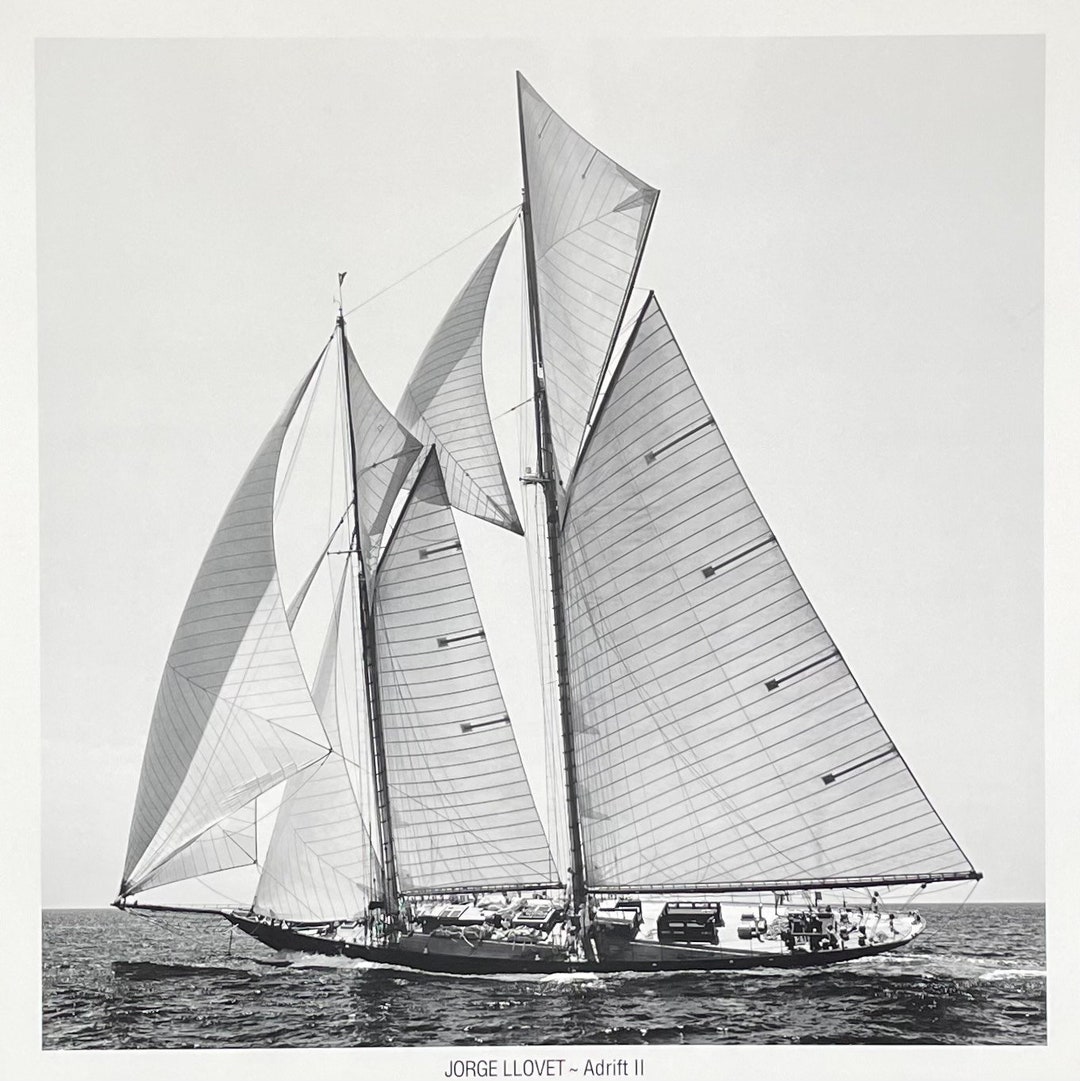 Sailing Yacht Exhibition Poster - Adrift II - Sailboat - Ocean - Sea ...