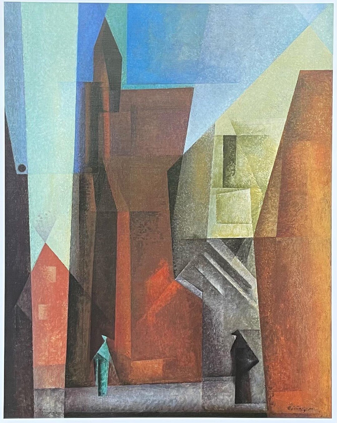 Lyonel Feininger Exhibition Poster Torturm I Cubism Church German ...