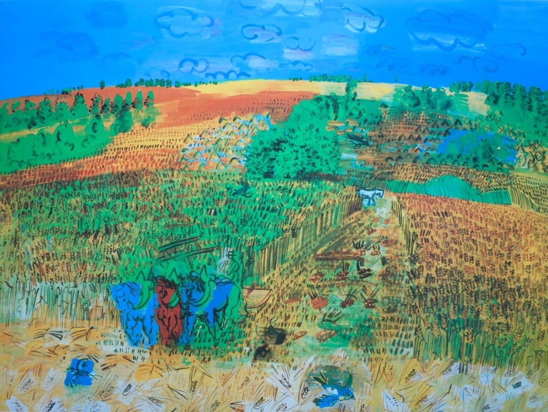 Raoul Dufy Exhibition Poster - the Harvest - France - Museum Artist ...