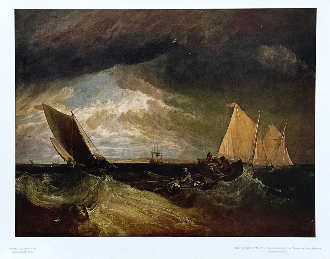 William Turner Exhibition Poster - the Junction of the Thames and the ...