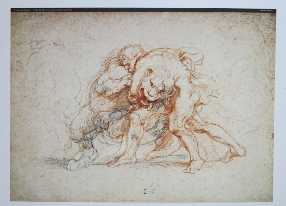 Peter Paul Rubens Exhibition Poster Hercules and the Lion of | Etsy